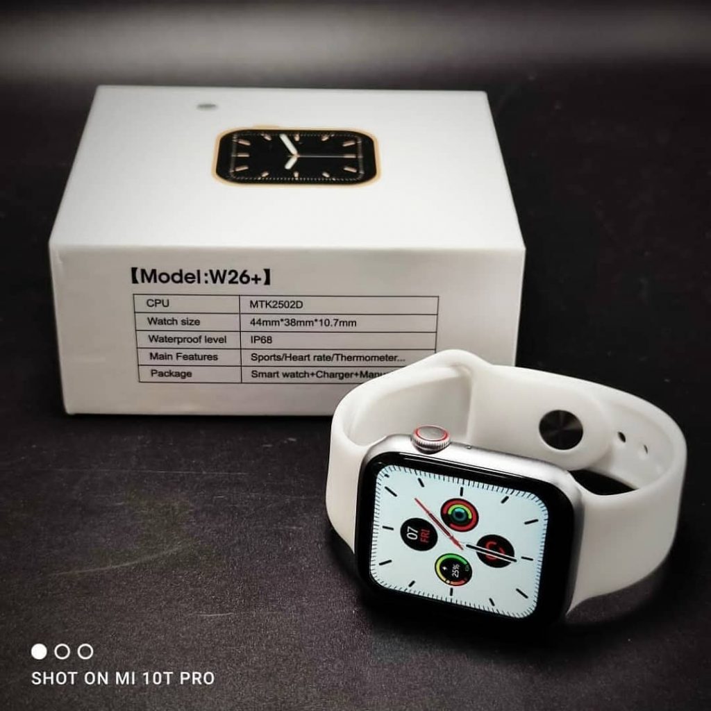 W26 Plus Bluetooth Smart Watch ( White ) – 101 Bazaar